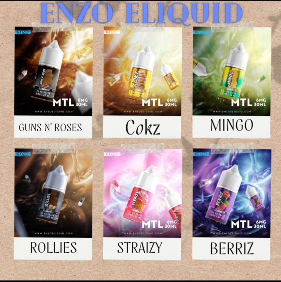 ليكويد انزو Enzo ELiquid 30ML MTL - rezk vape
